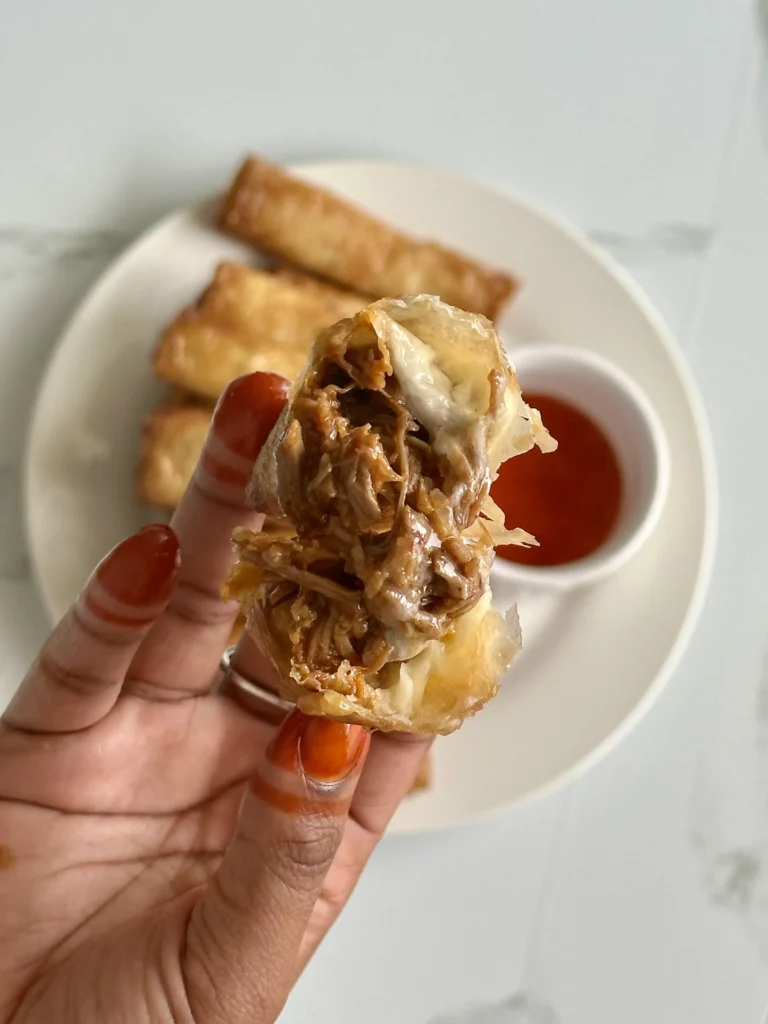 Cheesy Pulled Beef Spring Rolls - Chef S