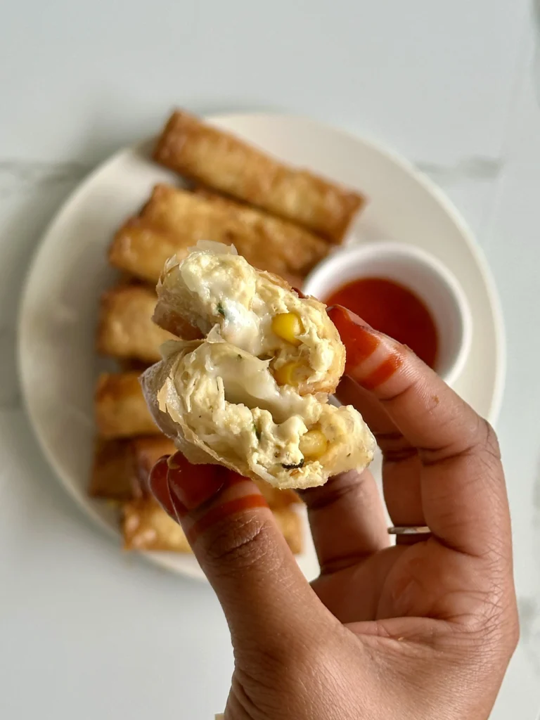 Chicken and Cheese Spring Rolls - Chef S